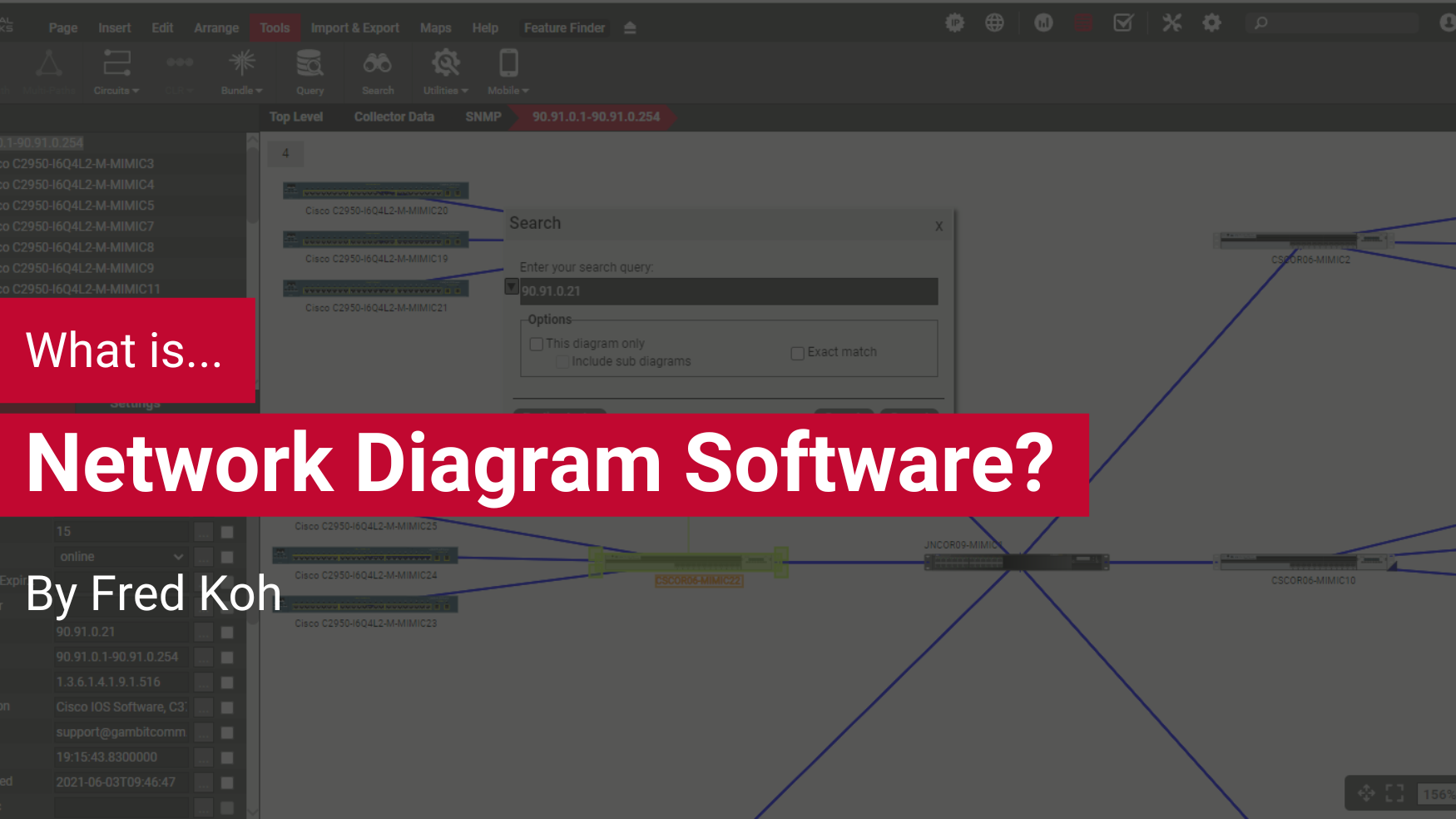 What is Network Diagram Software? - Graphical Networks - DCIM, Network ...